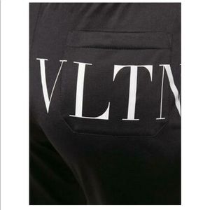 Valentino | Pants & Jumpsuits | 75 Auth Valentino Vltn Logo Black ...